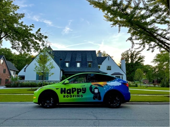 What Is Happy Roofing's 100% Money-Back Guarantee?